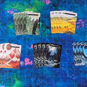 Basic Lands - Magic Proxies - Full Art Proxies - Paper Quilling Style ...