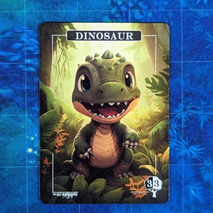 Dinosaur Tokens - Chibi Magic Proxies - Full Art Proxy - 5 Card Pack - Etsy