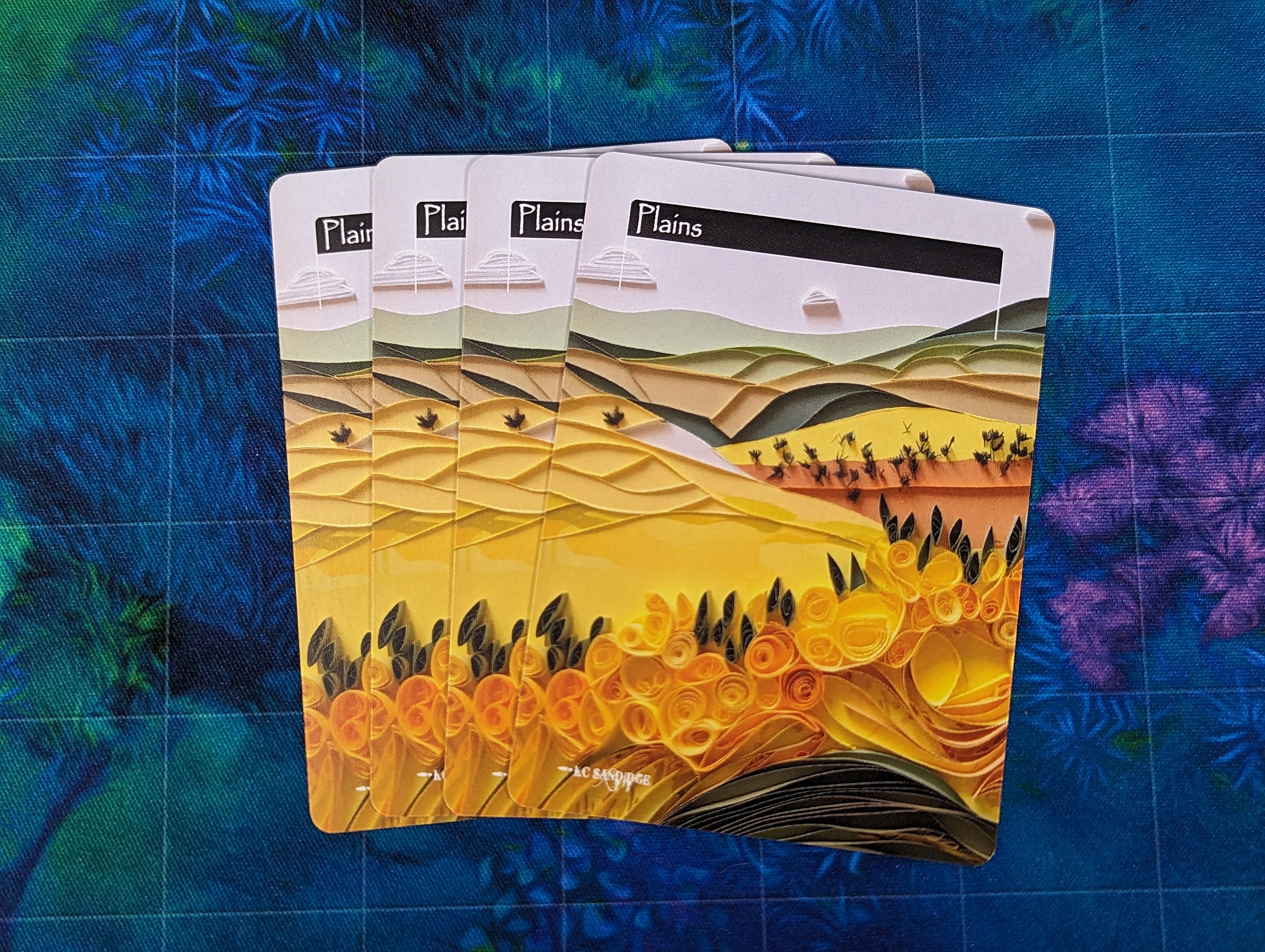 Basic Lands - Magic Proxies - Full Art Proxies - Paper Quilling Style ...