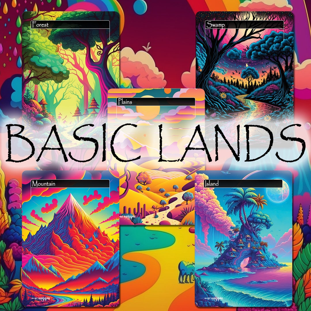 Basic Lands (foil) - Magic Proxies - Full Art Proxies - Etsy
