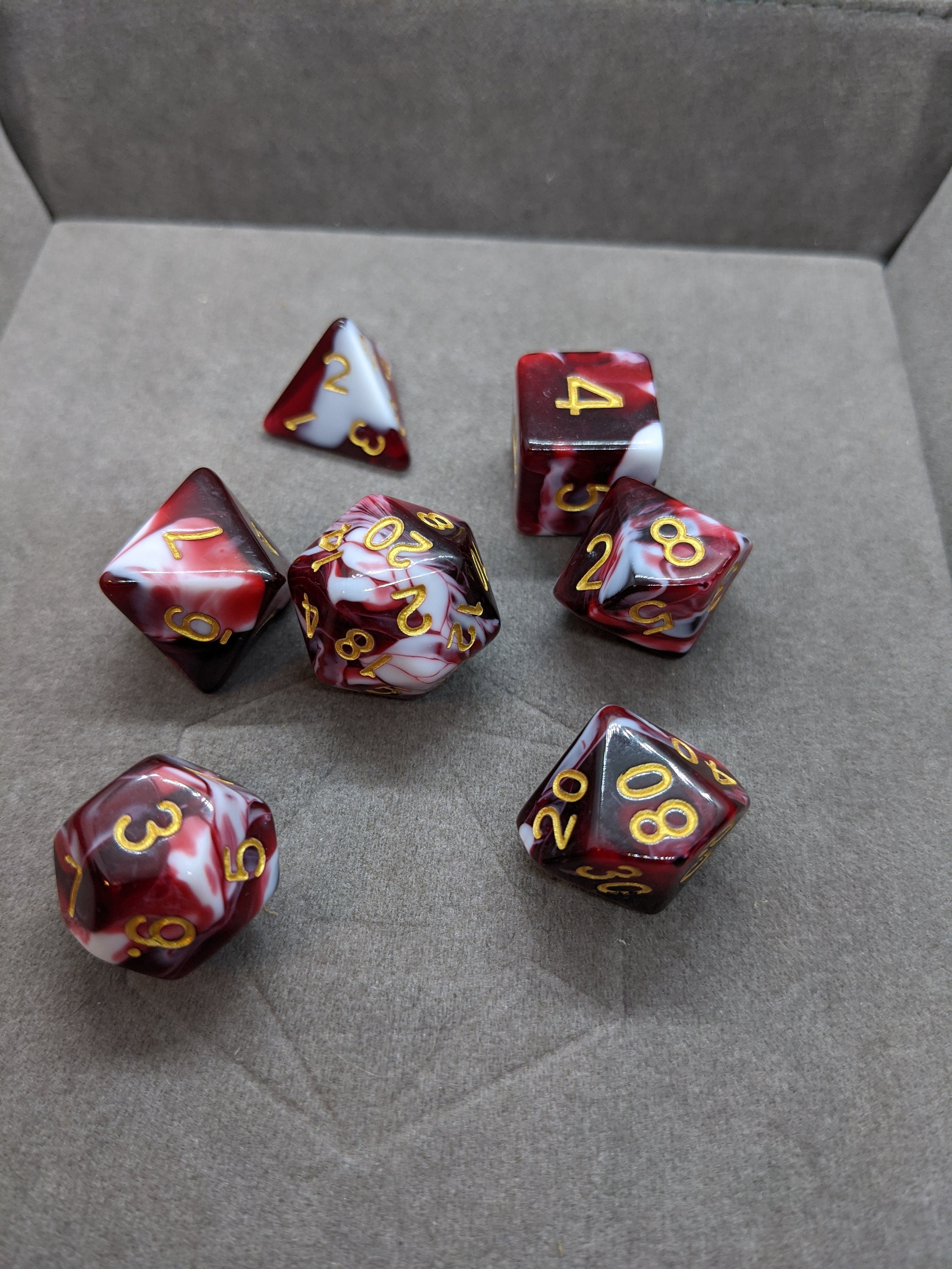Blood Dice Dnd Dice Set Polyhedral Dice Set D&D Dice - Etsy