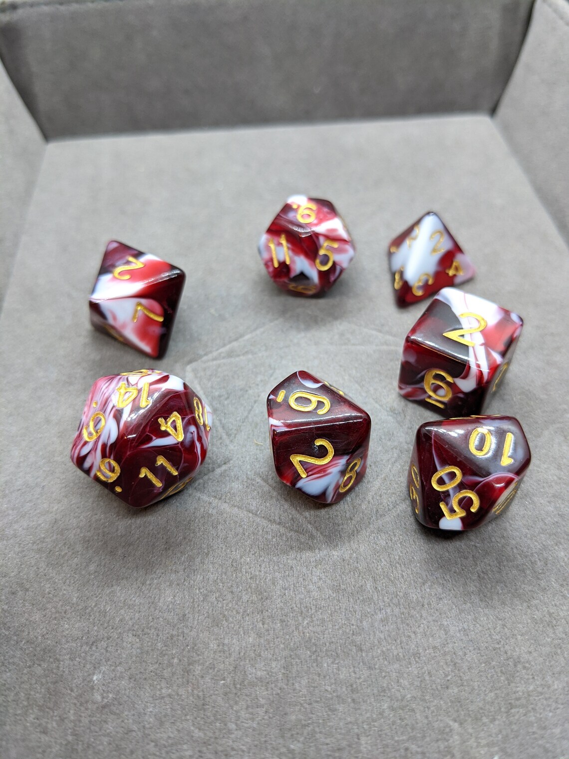 Blood Dice Dnd Dice Set Polyhedral Dice Set D&D Dice - Etsy