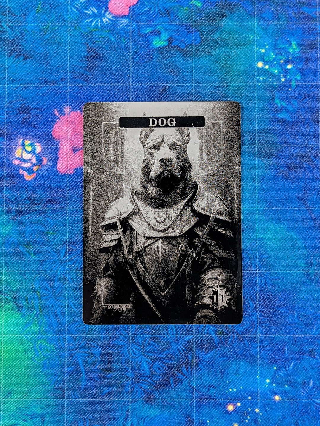 Dog Metal Token - 0.5mm Thick Aluminum Card - Full Art Token - Magic ...