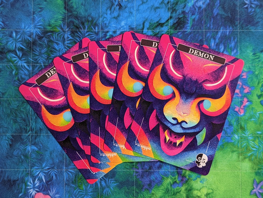 Demon Tokens Magic Proxies Full Art Proxy 5 Card Pack - Etsy