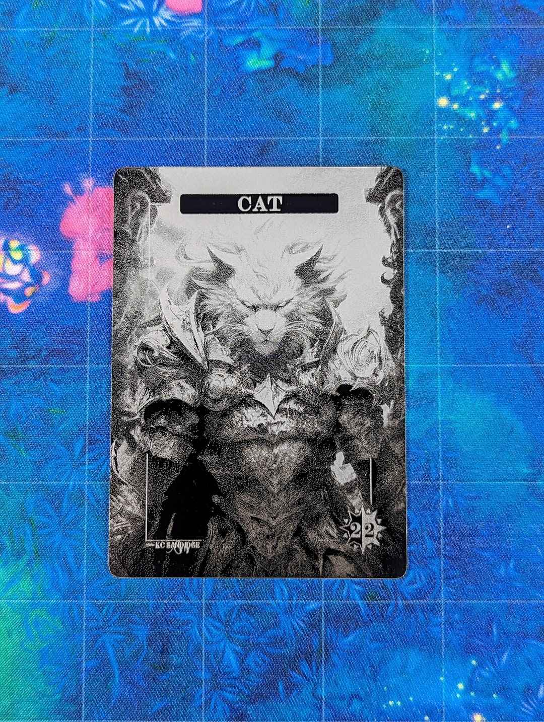 Cat Metal Token 0.5mm Thick Aluminum Card Full Art Token - Etsy