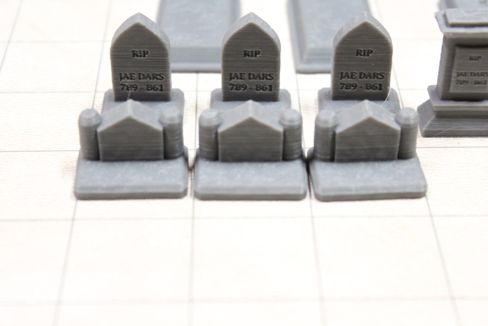 Cemetery Set Graves/Tombstones 26 Pieces 28mm | Etsy