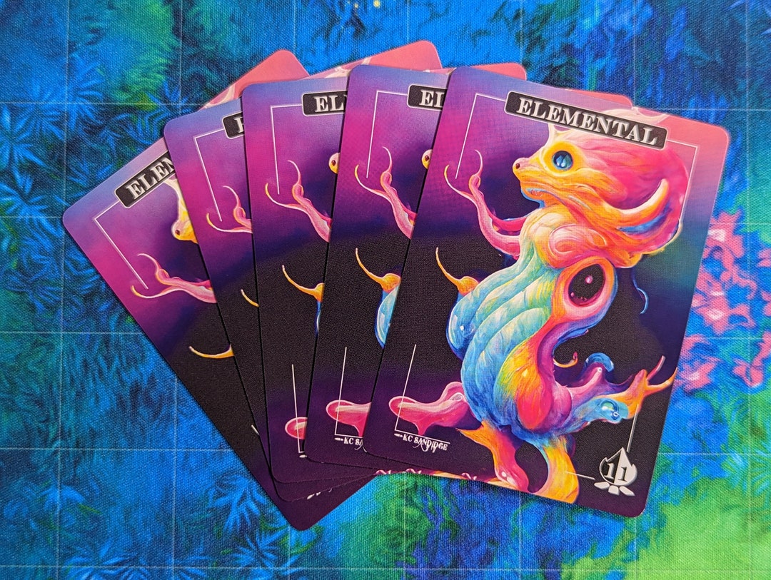 Elemental Tokens - 5 Card Pack - Etsy