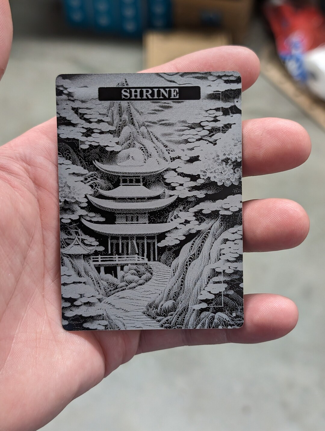 Shrine Metal Token - 0.5mm Thick Aluminum Card - Full Art Token - Magic ...