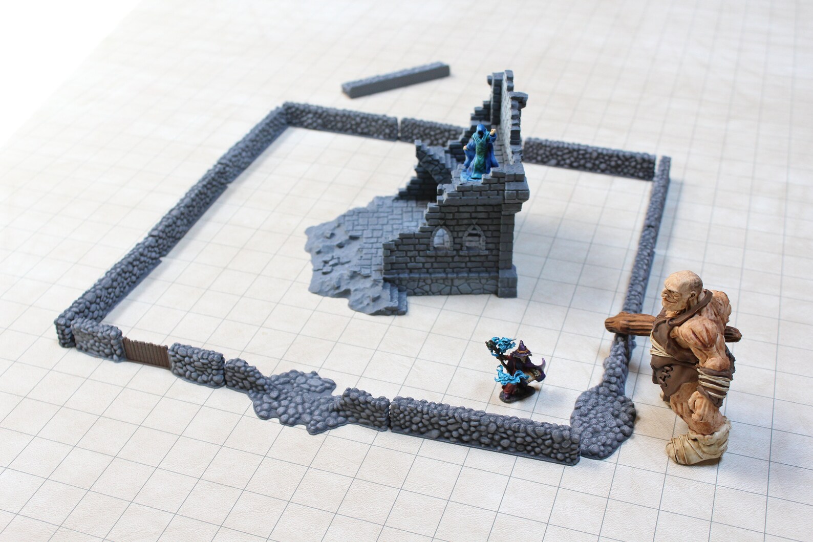 15mm/28mm Scale Cobblestone Wall Set - D&D, Dungeons and Dragons ...