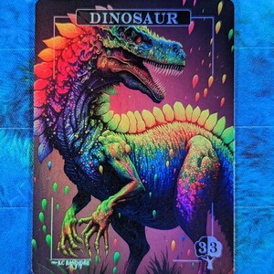Dinosaur Foil Tokens - Magic Proxies - Full Art Proxy - 3 Card Pack - Etsy