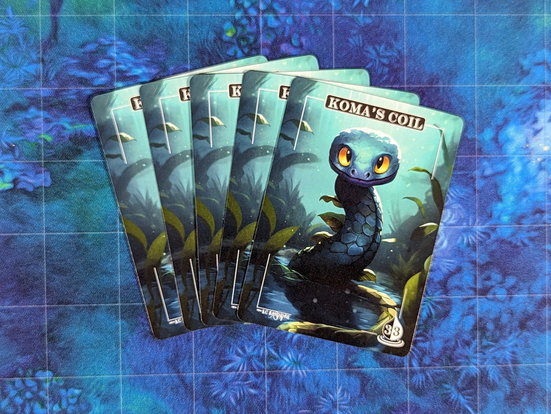 Koma's Coil Tokens - Chibi Magic Proxies - Full Art Proxy - 5 Card Pack ...