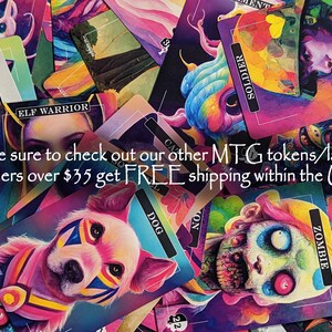 Elf Tokens Magic Proxies Full Art Proxy 5 Card Pack - Etsy