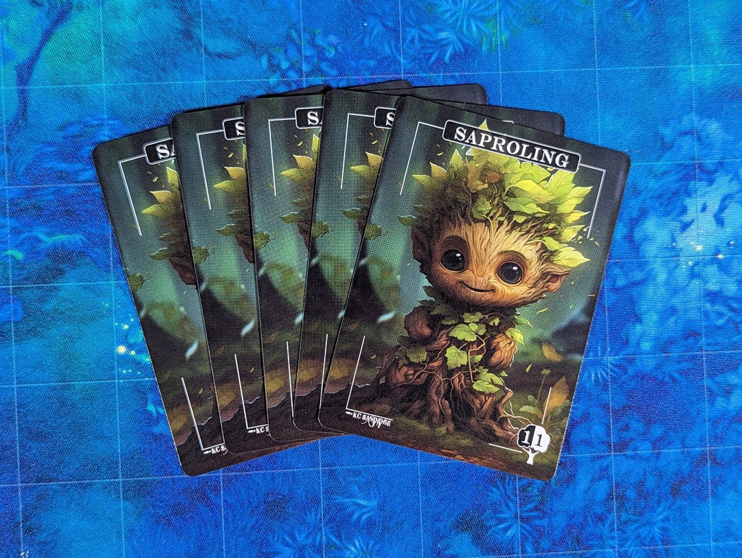 Saproling Tokens - Chibi Magic Proxies - Full Art Proxy - 5 Card Pack ...