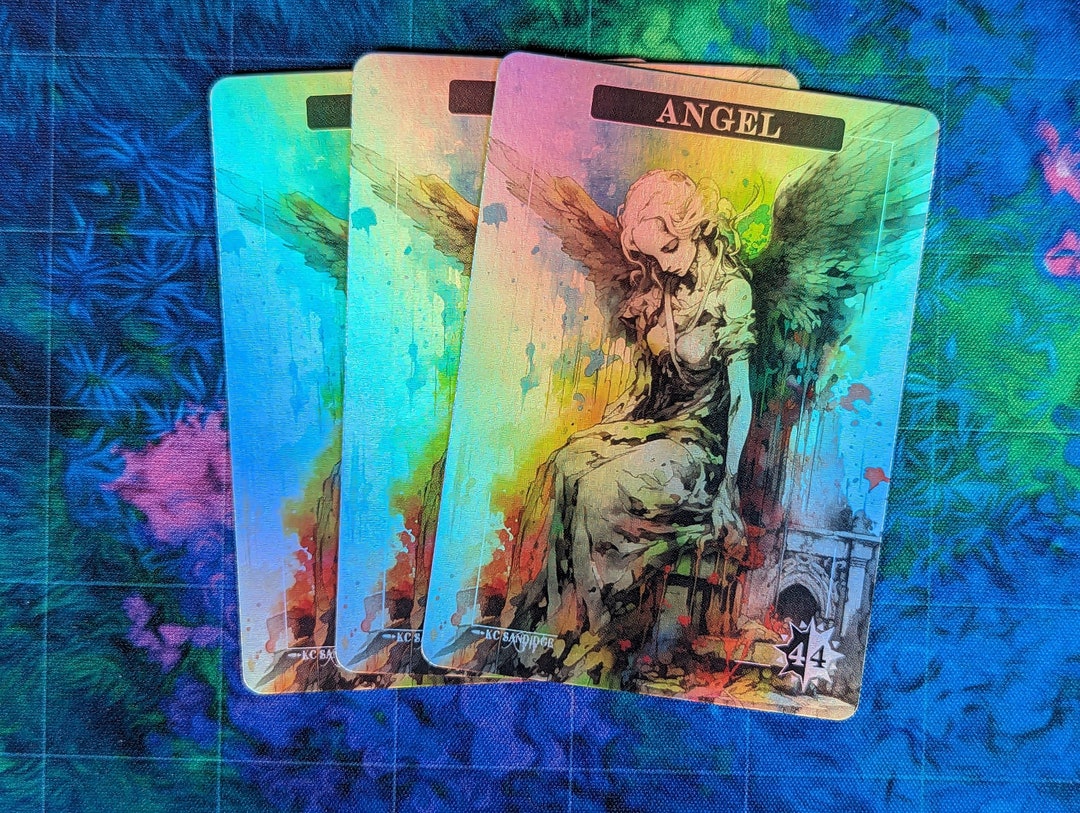 Angel Foil Tokens - 3 Card Pack - Etsy