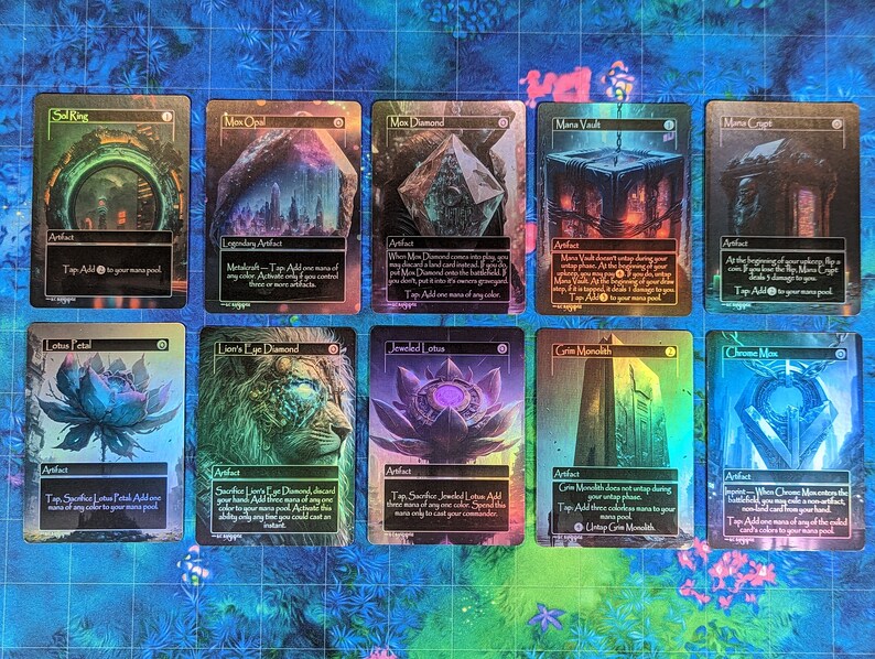 Foil/holographic Mana Rock Artifacts 1 of Each 10 Total - Etsy