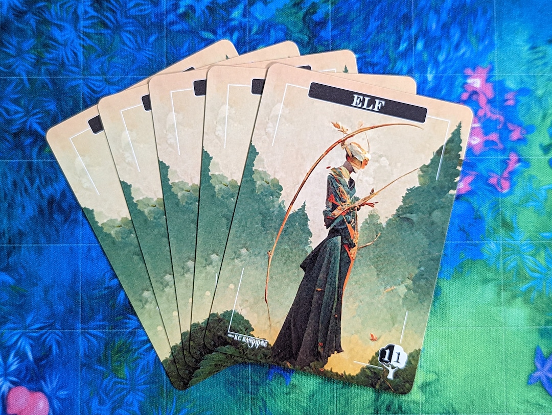 Elf Tokens - Magic Proxies - Full Art Proxy - 5 Card Pack - Etsy