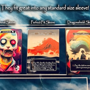 Basic Lands Polygon Themed foil Magic Proxies Full Art Proxies - Etsy