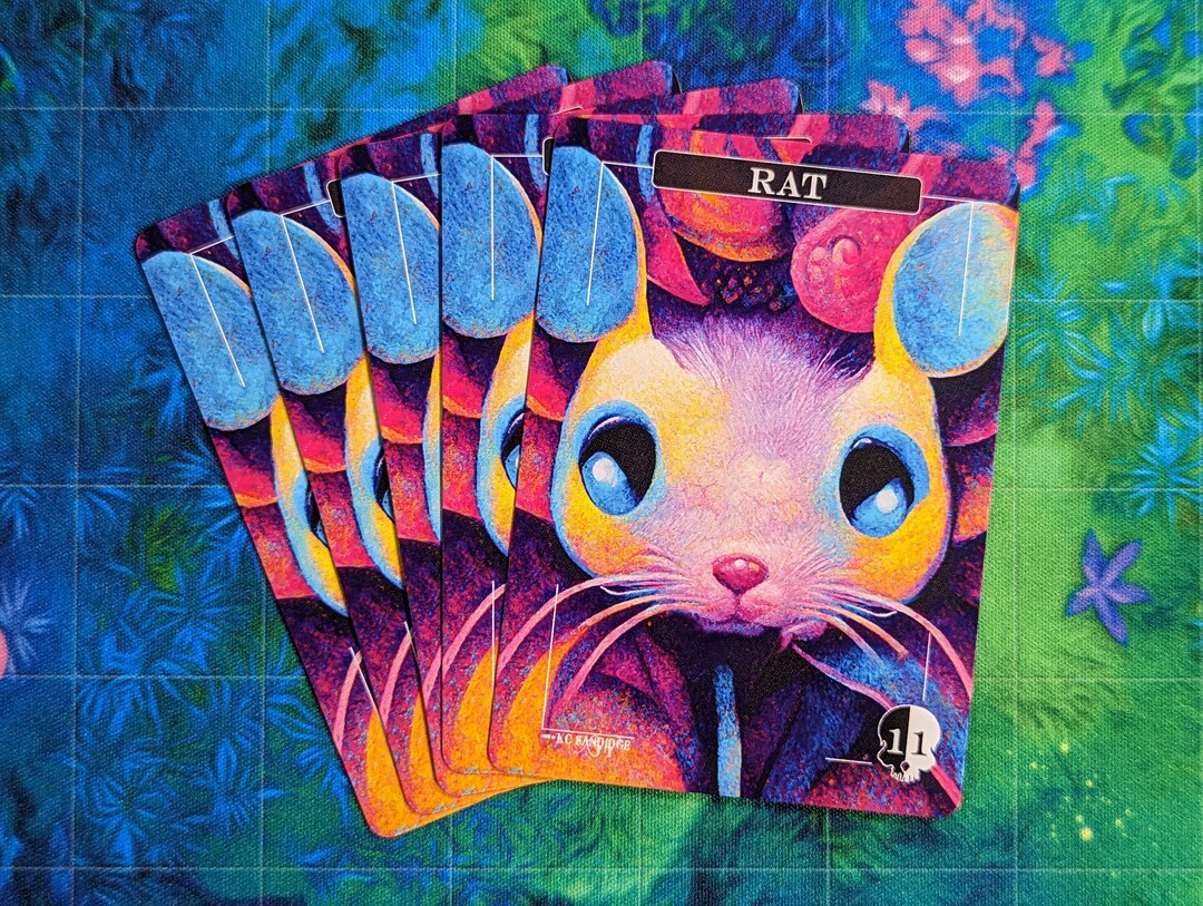 Rat Tokens Magic Proxies Full Art Proxy 5 Card Pack - Etsy