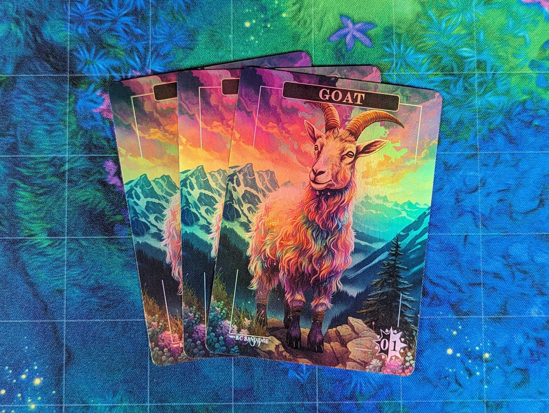Goat Foil Tokens Magic Proxies Full Art Proxy 3 Card - Etsy