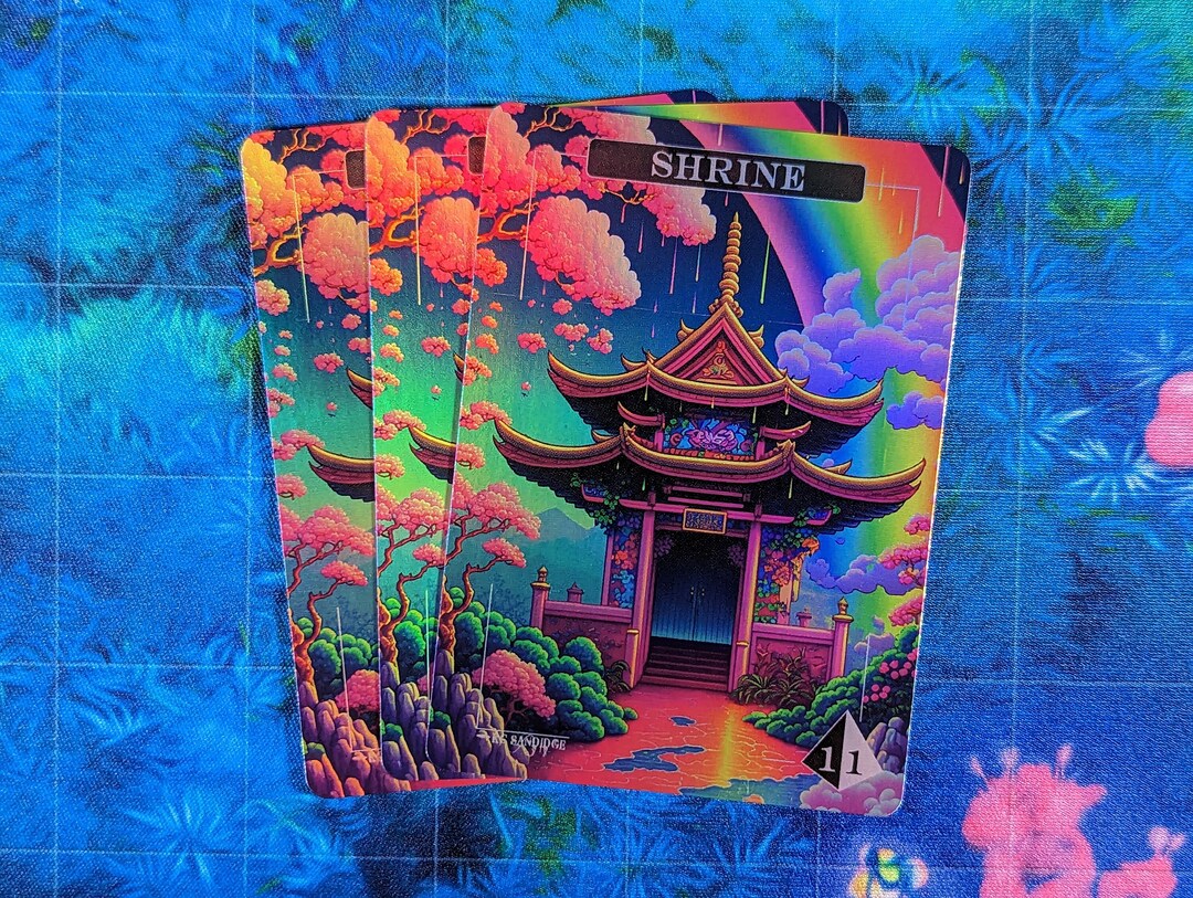 Shrine Foil Tokens - Magic Proxies - Full Art Proxy - 3 Card Pack - Etsy
