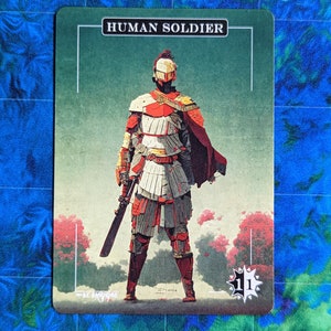 Human Soldier Tokens Magic Proxies Full Art Proxy 5 Card Pack - Etsy