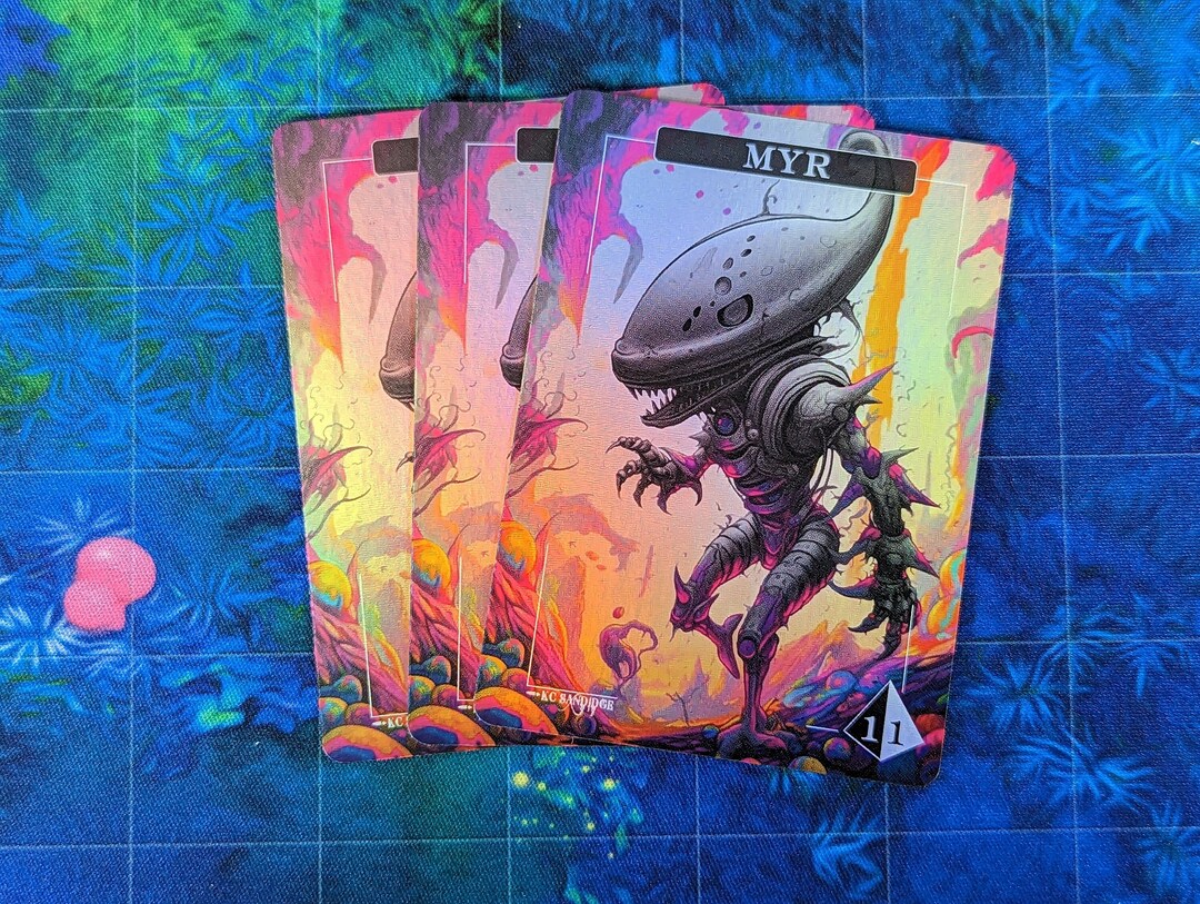 Myr Foil Tokens - Magic Proxies - Full Art Proxy - 3 Card Pack - Etsy