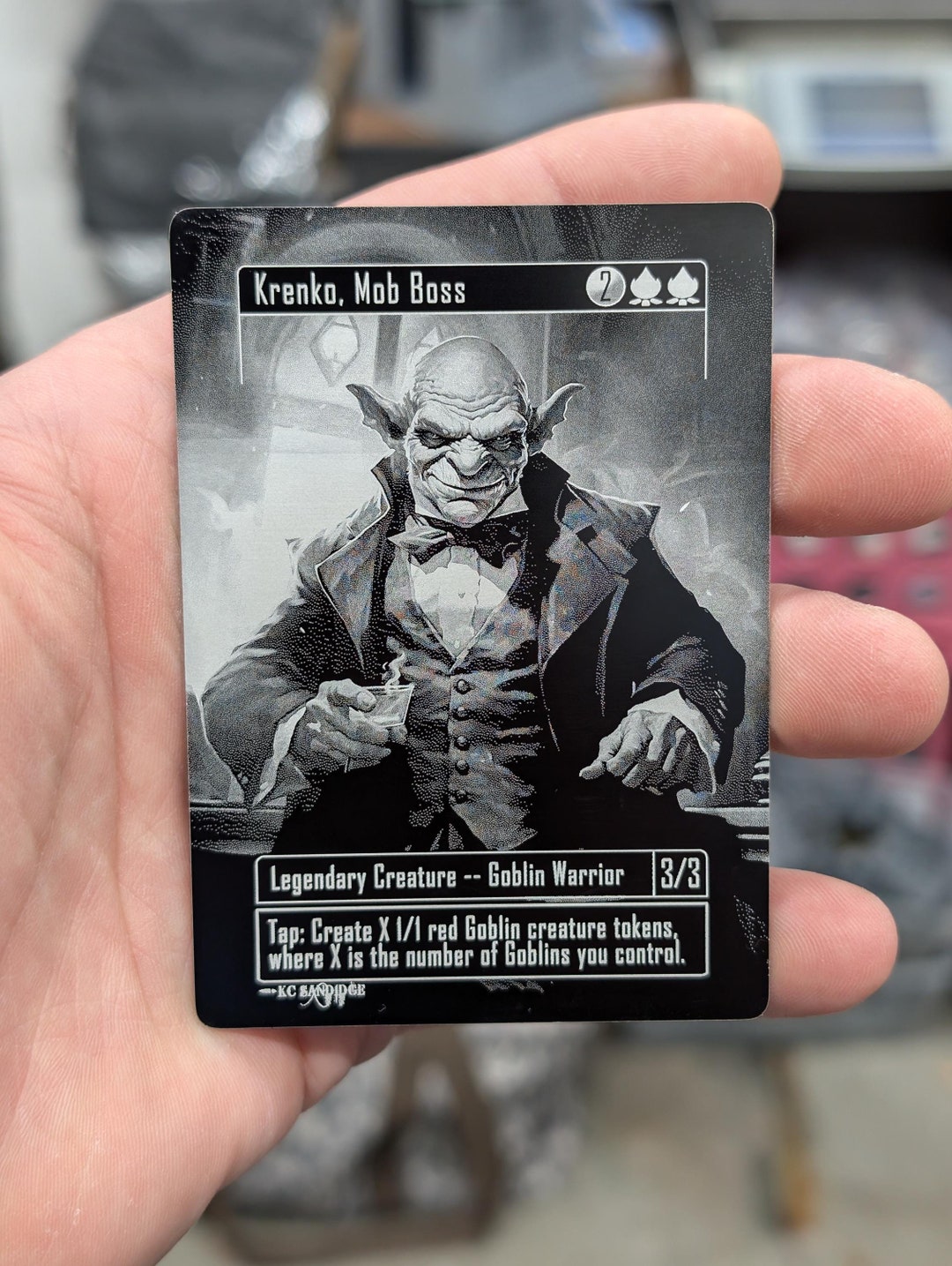 Metal Commander Proxies - Thick Aluminum Card - Full Art Proxy - Magic ...