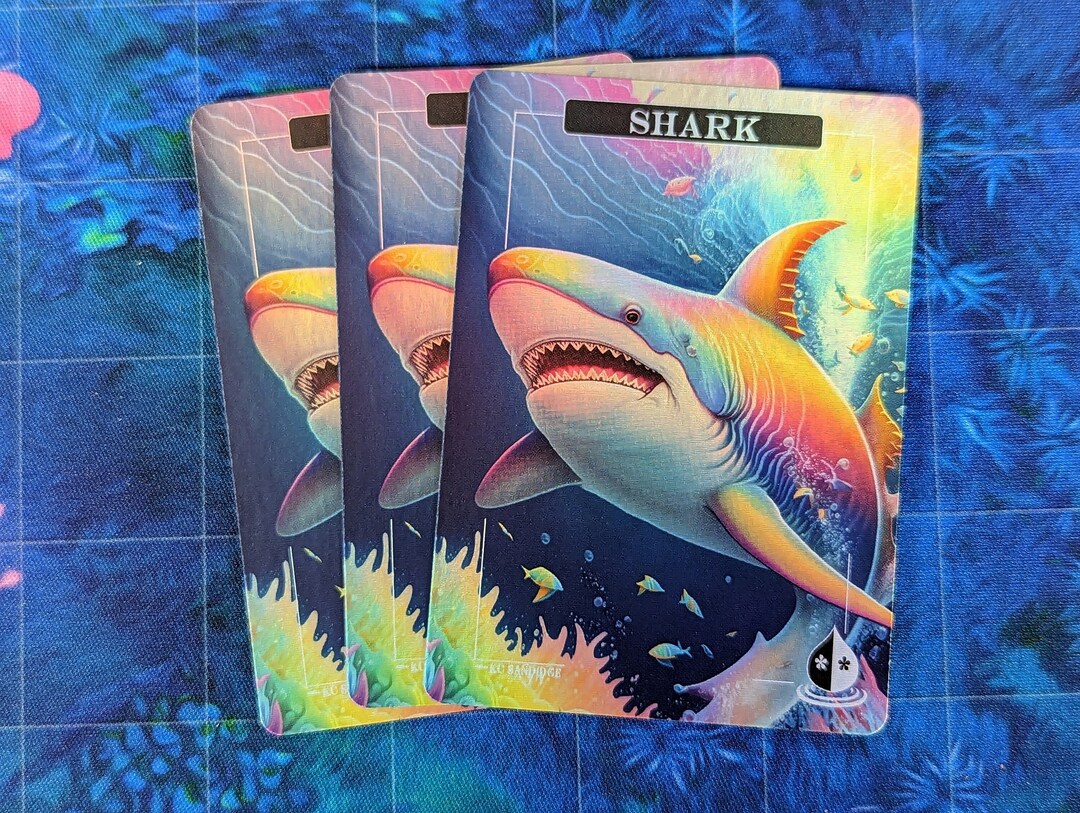 Shark Foil Tokens Magic Proxies Full Art Proxy 3 Card Pack - Etsy