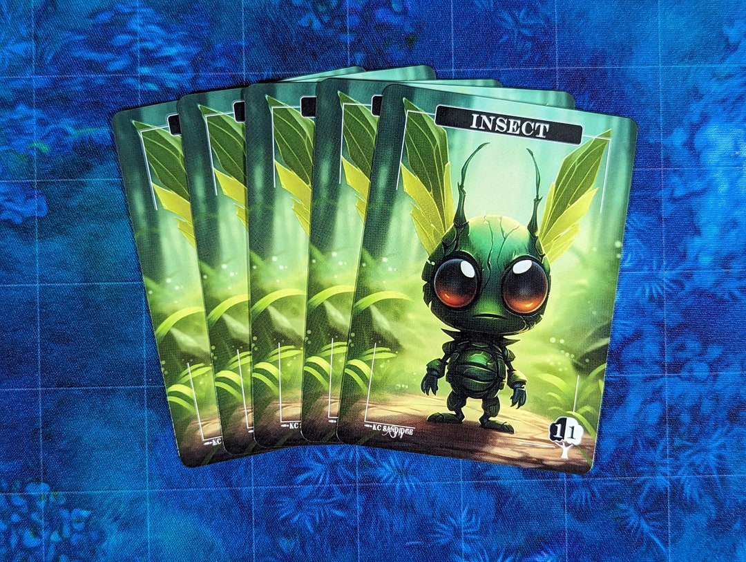 Insect Tokens - Chibi Magic Proxies - Full Art Proxy - 5 Card Pack - Etsy
