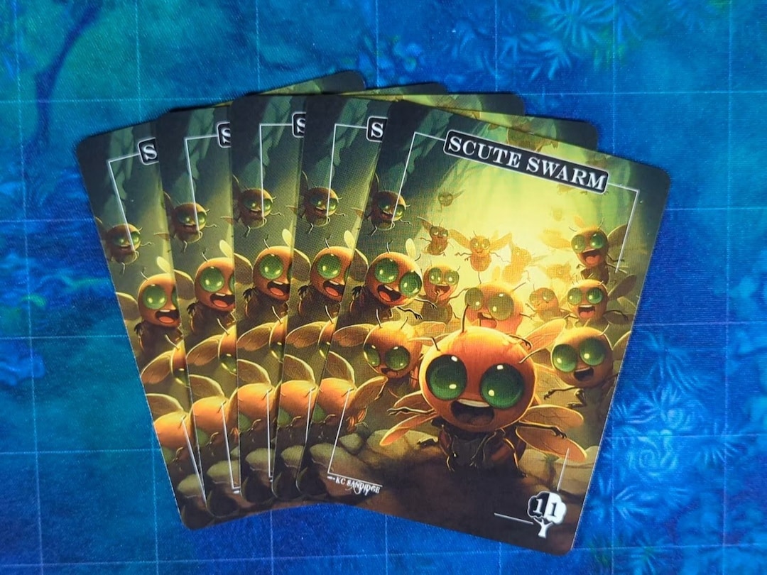 Scute Swarm Tokens - Chibi Magic Proxies - Full Art Proxy - 5 Card Pack ...
