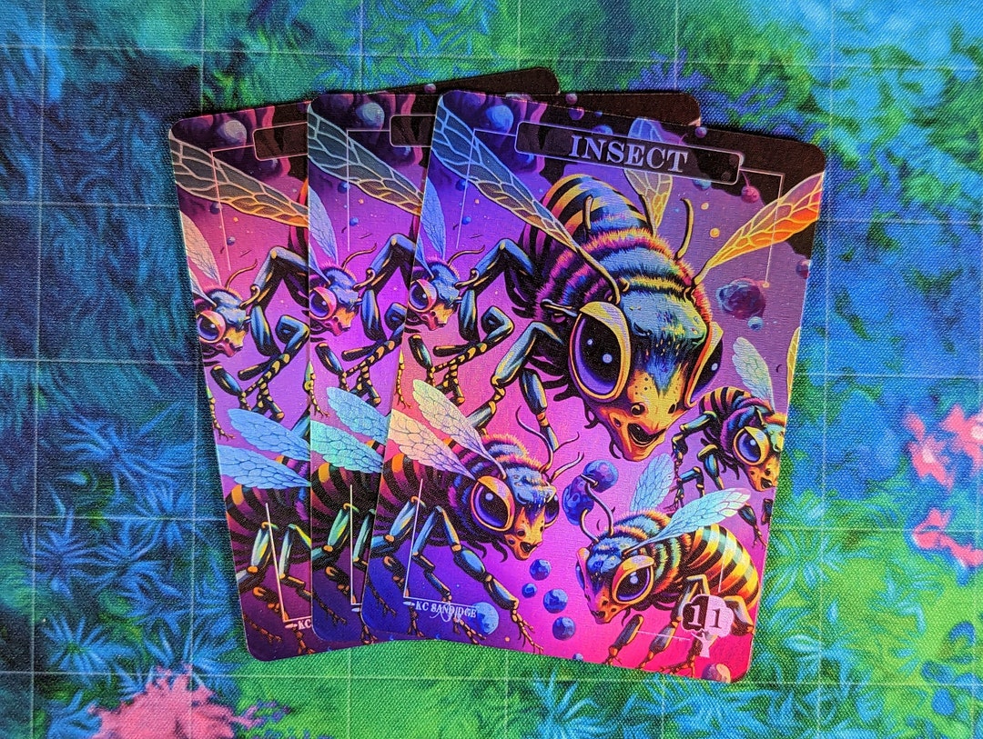 Insect Foil Tokens - Magic Proxies - Full Art Proxy - 3 Card Pack - Etsy