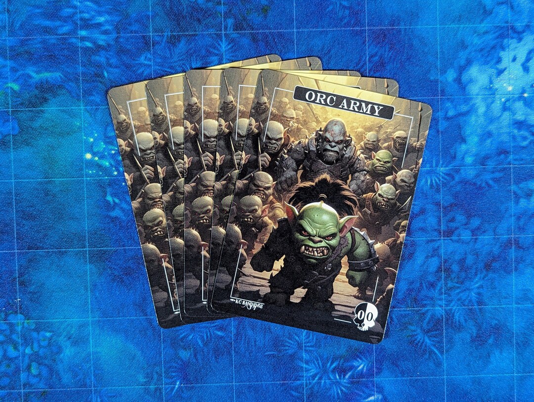 Orc Army Tokens - Chibi 5 Card Pack - Etsy