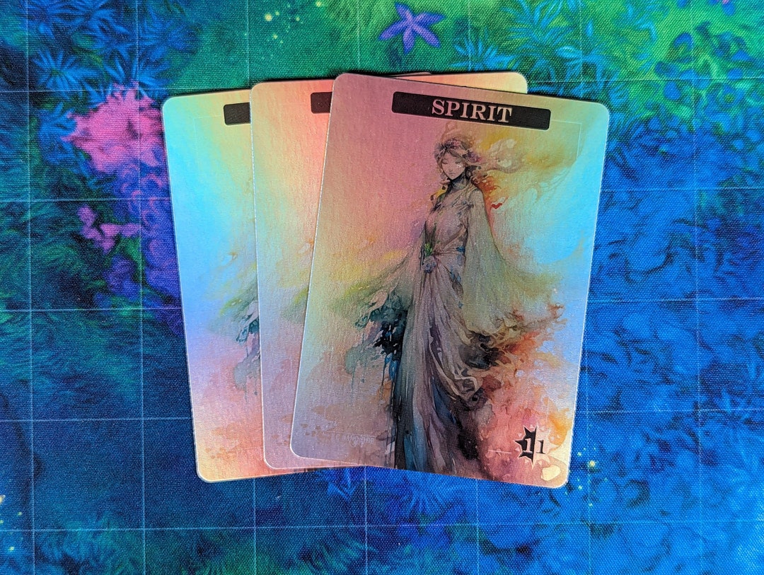 Spirit Foil Tokens Magic Proxies Full Art Proxy 3 Card Pack - Etsy