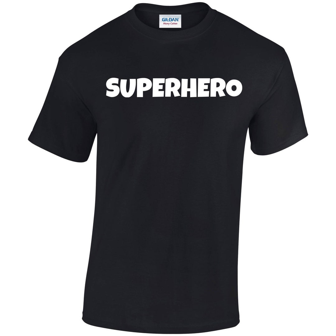 Superhero Gift T-shirt in Different Colours and Sizes - Etsy