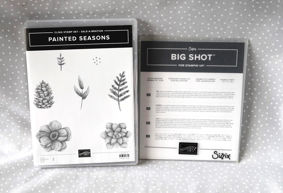 Painted Seasons Stamp Set & Four Seasons Framelits Dies, Bundle-retired ...