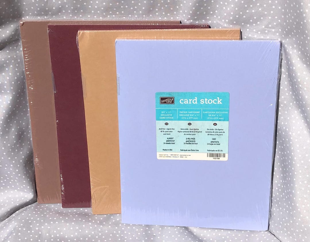 BRAND NEW Stampin Up! Vintage Cardstock (24 Count Pack) , Classic ...