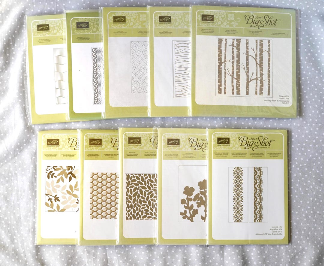 Retired Stampin up Embossing Folder Hexagon/petal Burst/wildflower ...
