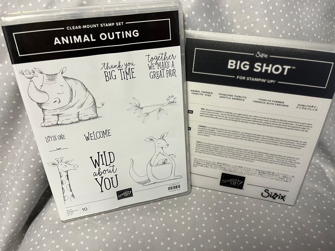 Retired Stampin Up! Animal Outing and Animal Friends Thinlits Bundle - Etsy