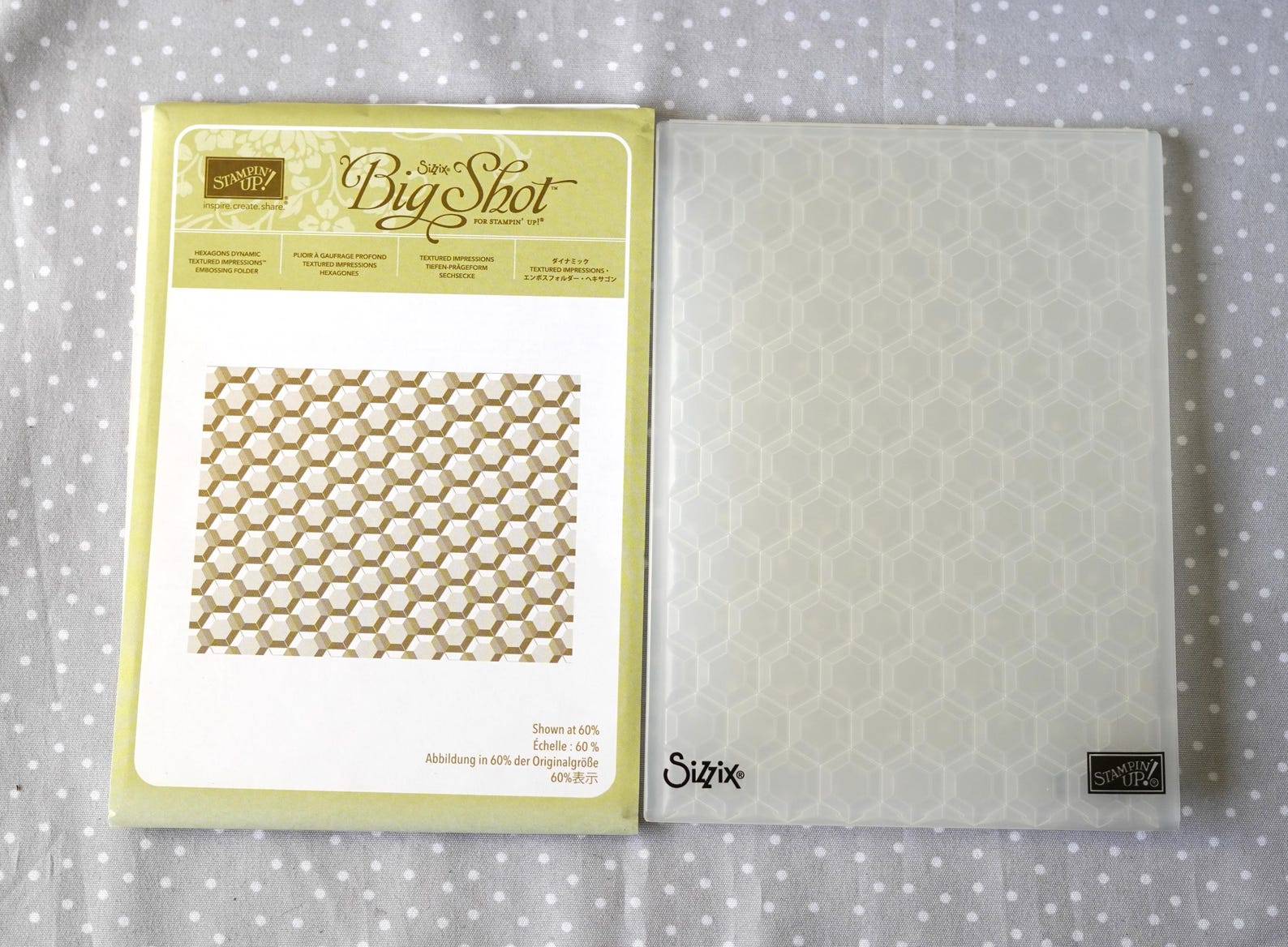 Retired Stampin up Embossing Folder Hexagon/petal Burst/wildflower ...