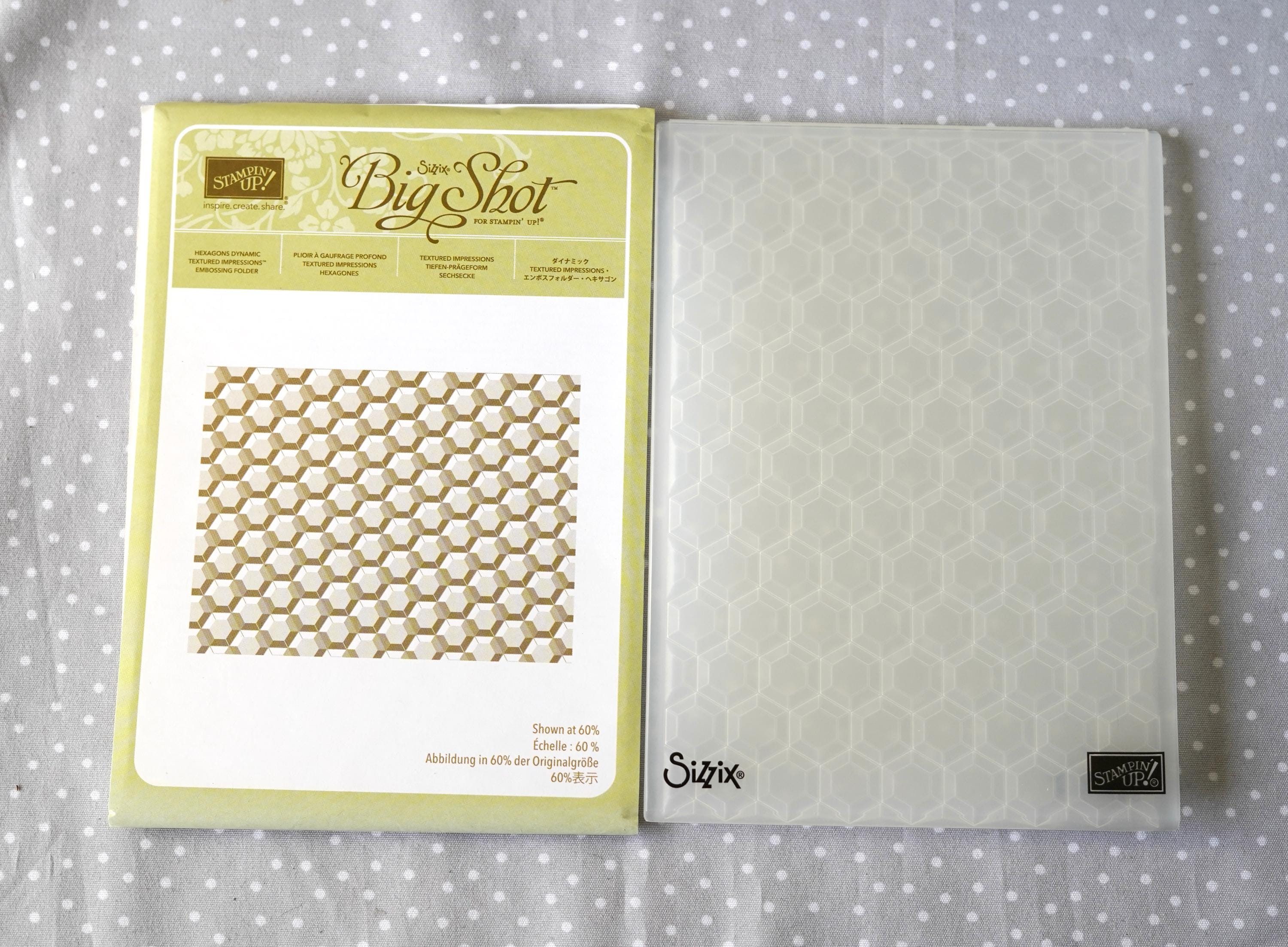 Retired Stampin up Embossing Folder Hexagon/petal Burst/wildflower ...