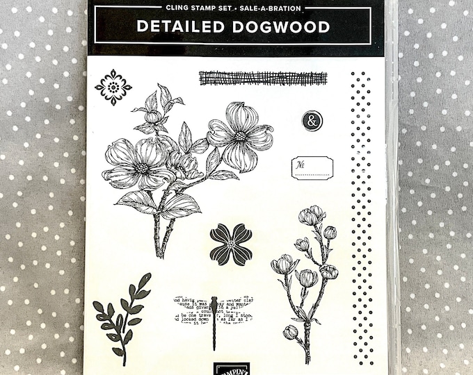 Brand New-retired SALE-A-BRATION Stampin Up! Detailed Dogwood- Cling ...