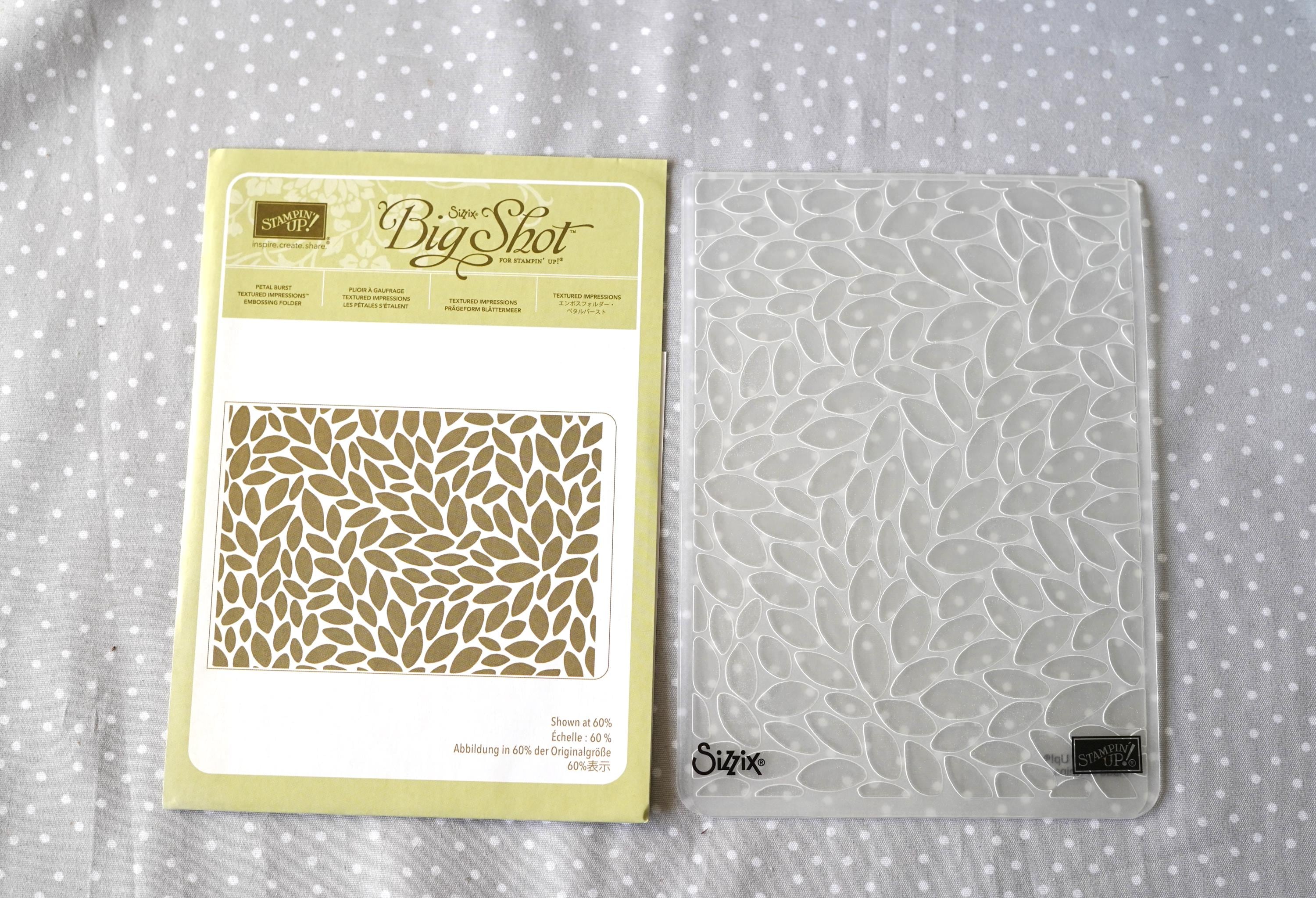 Retired Stampin up Embossing Folder Hexagon/petal Burst/wildflower ...