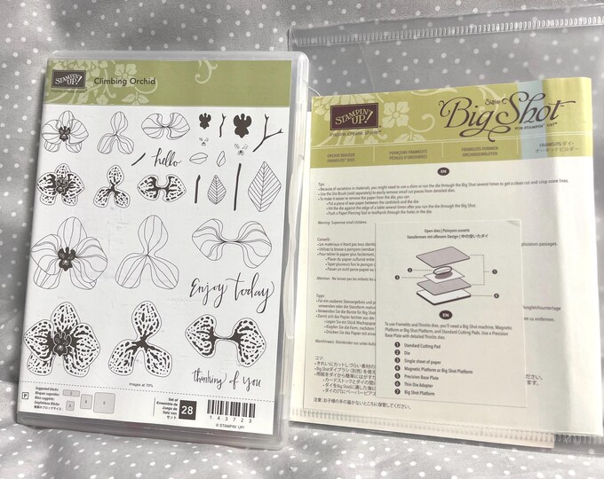 Retired Stampin Up! Climbing Orchid Stamp Set & Orchid Builder ...