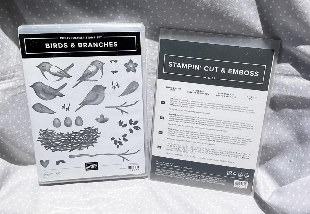 Bundle-retired Stampin Up! Birds and Branches Stamp Set & Birds and ...