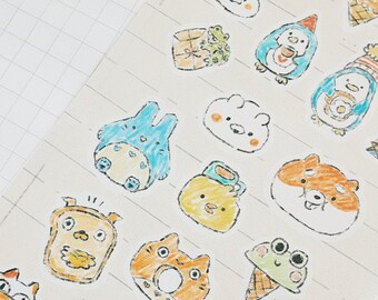 Girls Sticker Sheet. Cute Stickers.. Bullet Journal Stickers. - Etsy