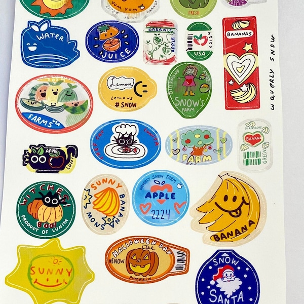 Stickers Sheet Vintage - Etsy