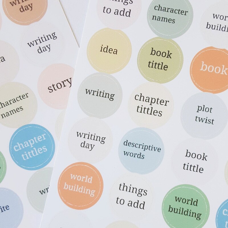 Writer Stickers - Etsy