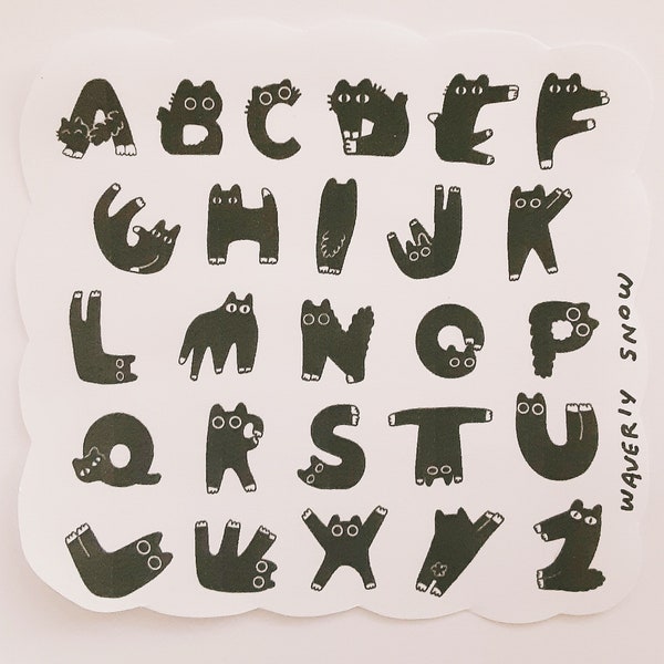 Cat Alphabet - Etsy