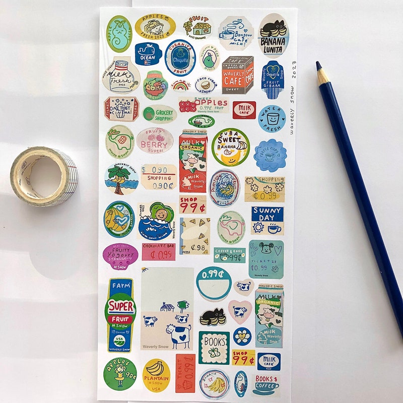 Fruit Stickers - Etsy
