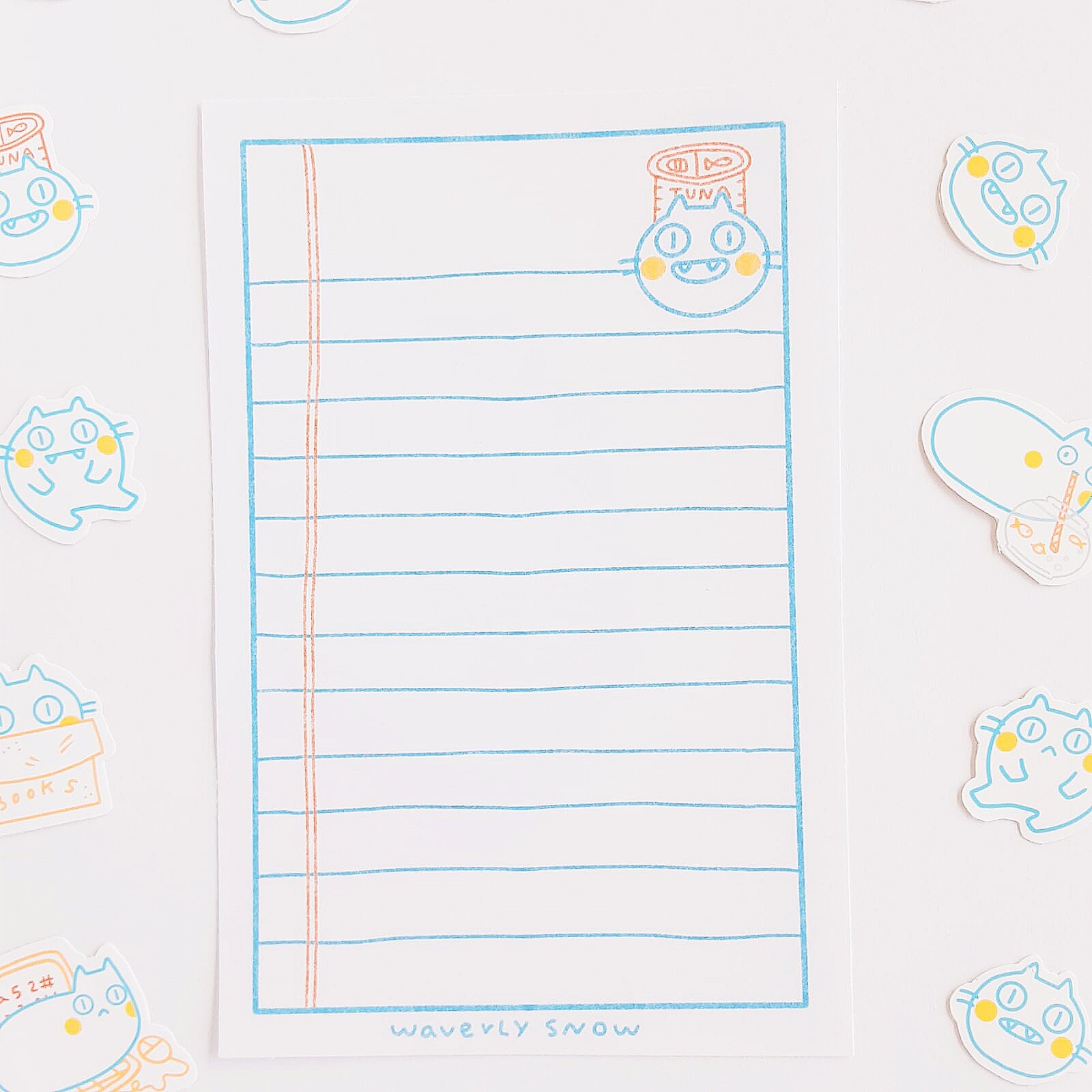 Felix the Cat Notepad, Handmade Stationery, Illustration - Etsy
